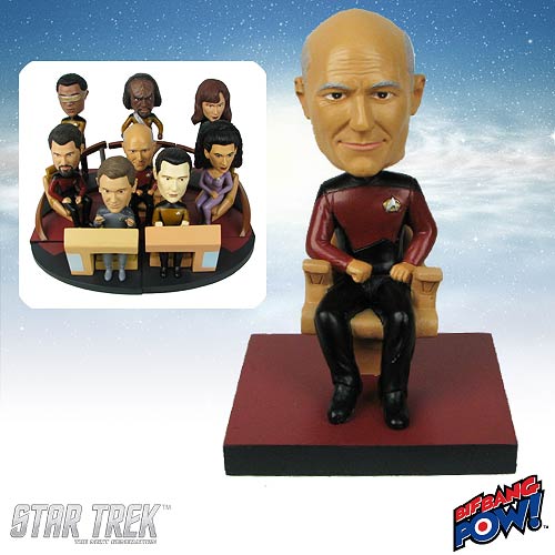 Star Trek: The Next Generation Picard Build-a-Bridge Deluxe Bobble 8 o ...