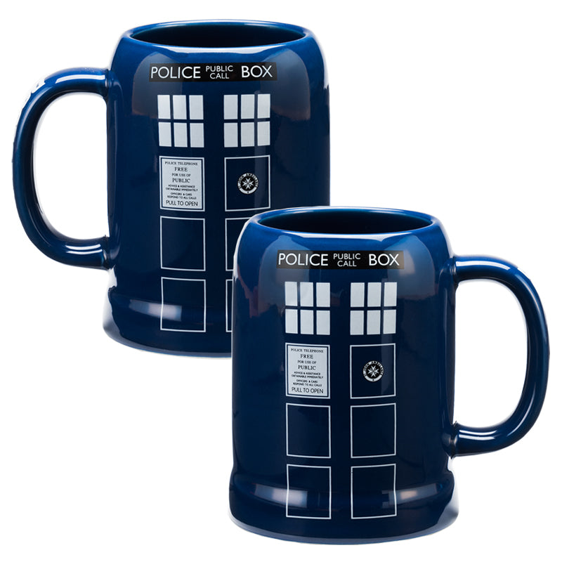 Doctor Who TARDIS 20 oz. Ceramic Stein – The Away Mission