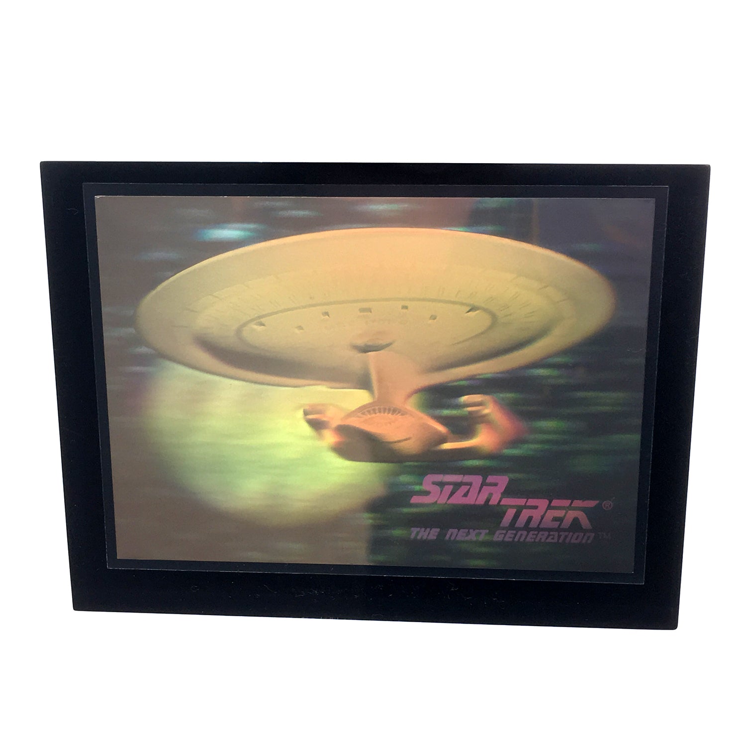 Star Trek USS Enterprise-D Holographic Paperweight – The Away Mission