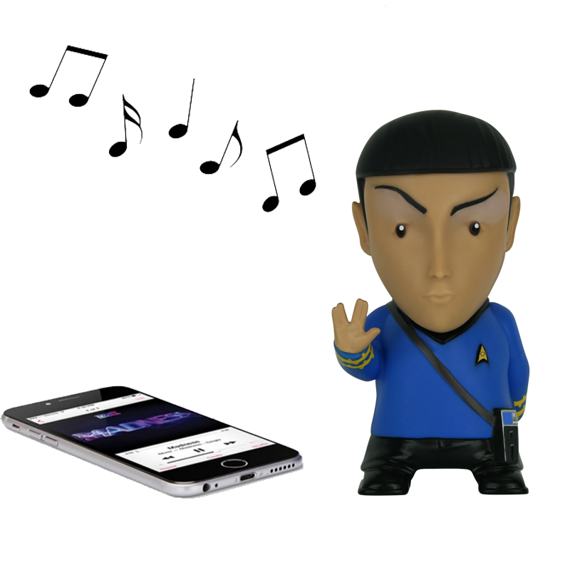 Mr. Spock Bluetooth® Figure Speaker with Sound Effects – The Away Mission