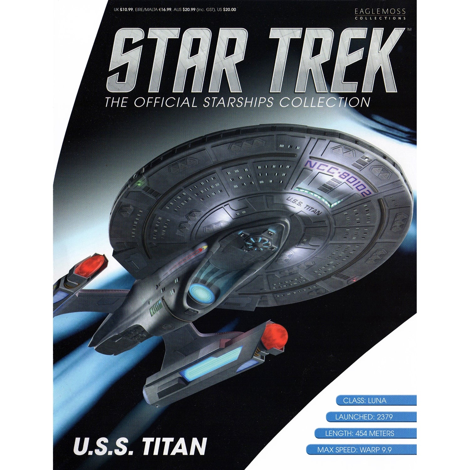 Star Trek USS Titan NCC-80102 Model by Eaglemoss - NO MAGAZINE – The ...